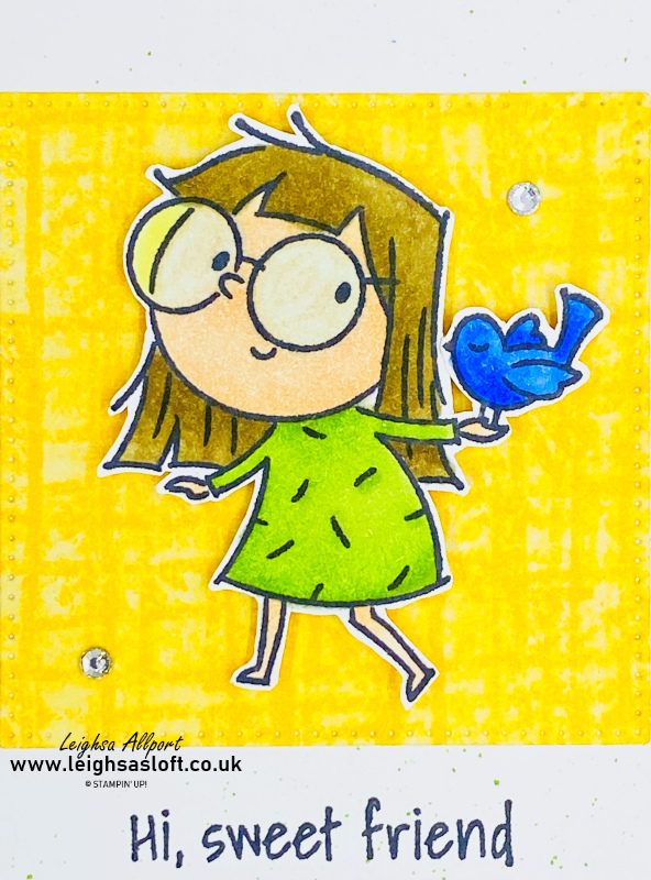 Hi, Sweet Friend Card for #GDP348 - Leighsa's Loft